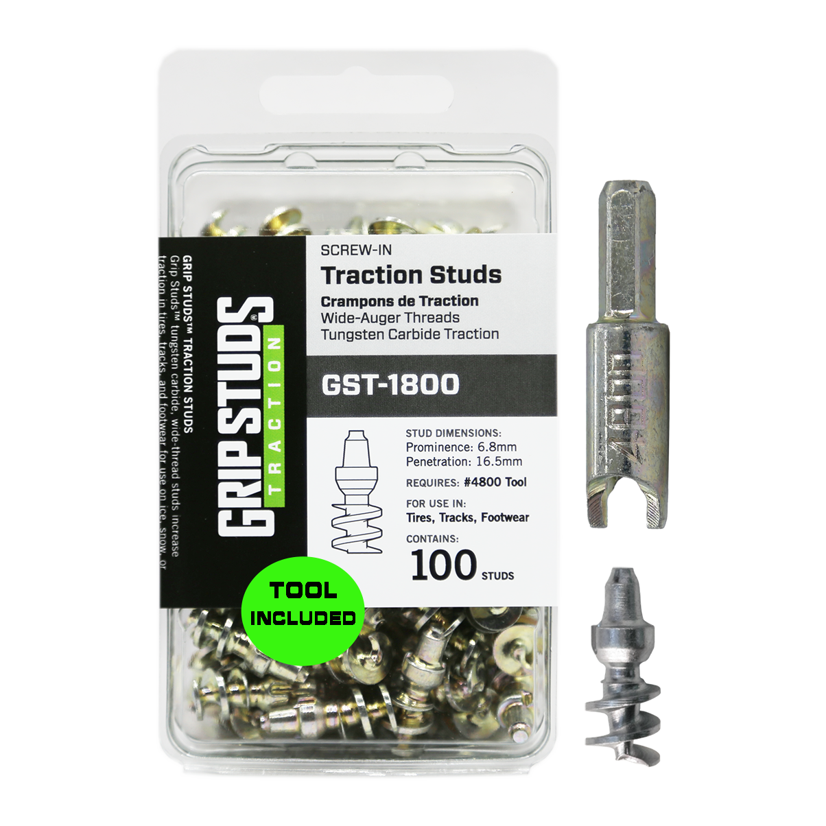 1800 Screw-In Tire Stud – Traction Studs